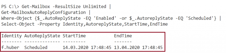 Microsoft 365: Show Mailboxes that have Auto-Reply enabled | PowerShell ...